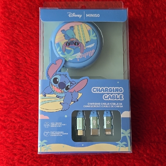 Disney | Cell Phones & Accessories | Disney Miniso Stitch Charging ...